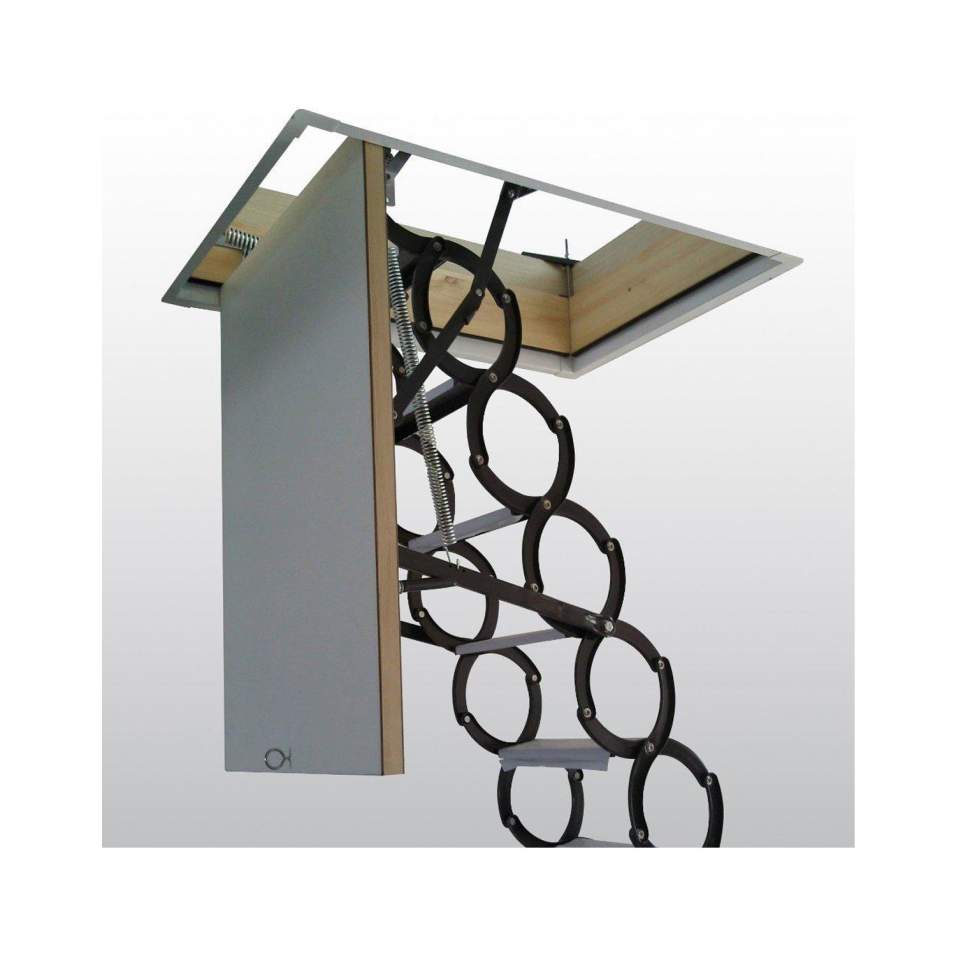 Stairs : Accordion Metal Roof Ladder 70X100 Cm